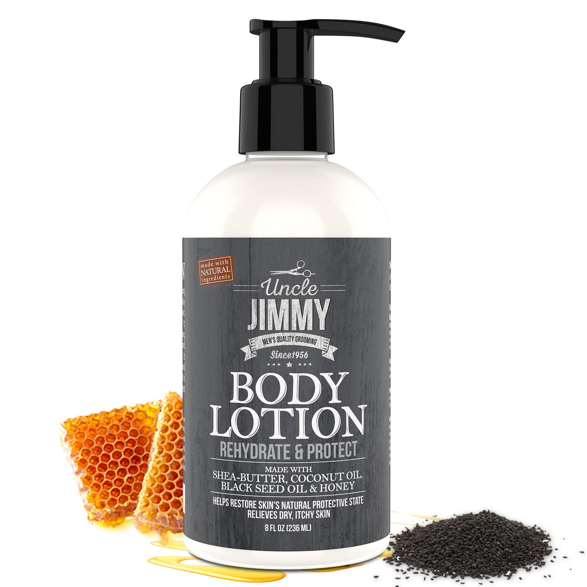 Men's Body Lotion to Relieve Dry and Itchy Skin | Uncle Jimmy Products
